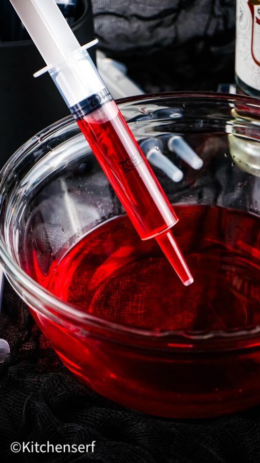 Easy Jell-O Syringe Shots (Perfect for Halloween & Grad Parties!)