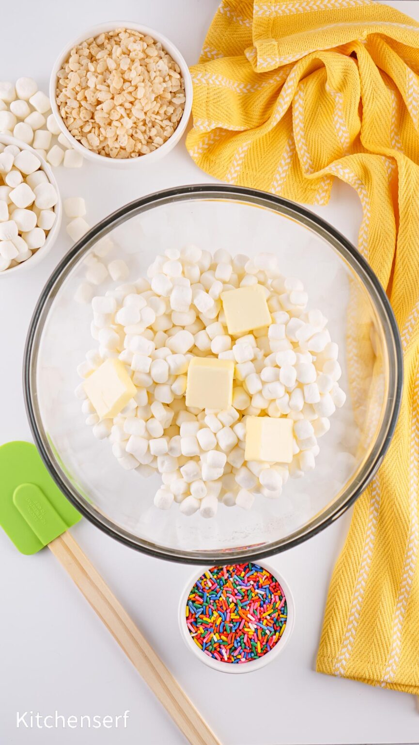 Sheet Pan Rice Krispie Treats - Kitchen Serf