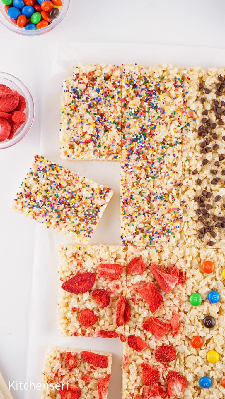 Sheet Pan Rice Krispie Treats - Kitchen Serf