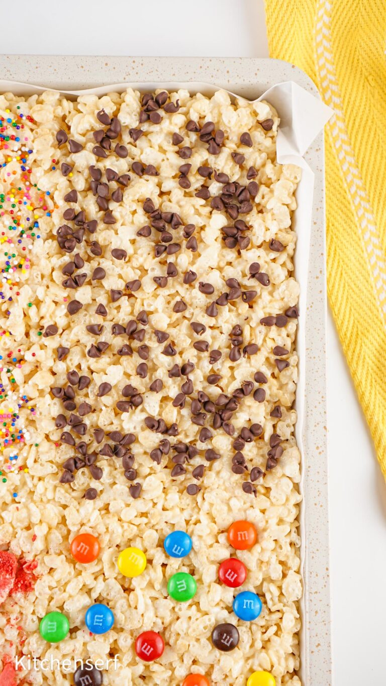 Sheet Pan Rice Krispie Treats - Kitchen Serf