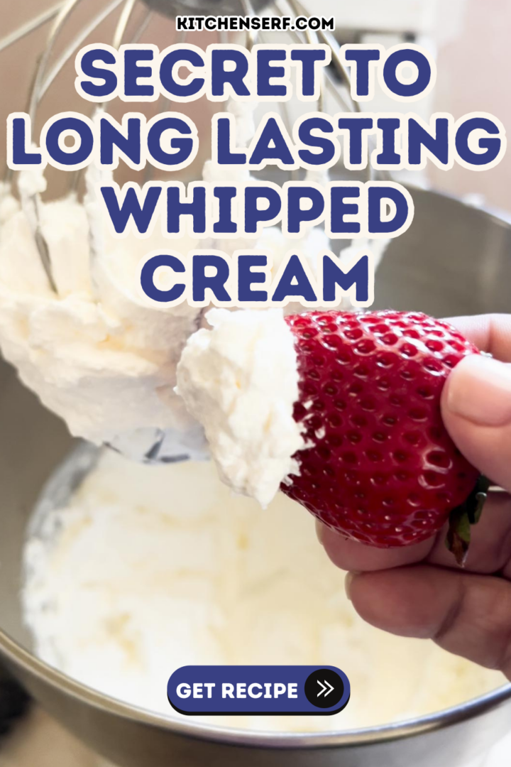 How to Make Long-Lasting Whipped Cream (No Gelatin Needed)