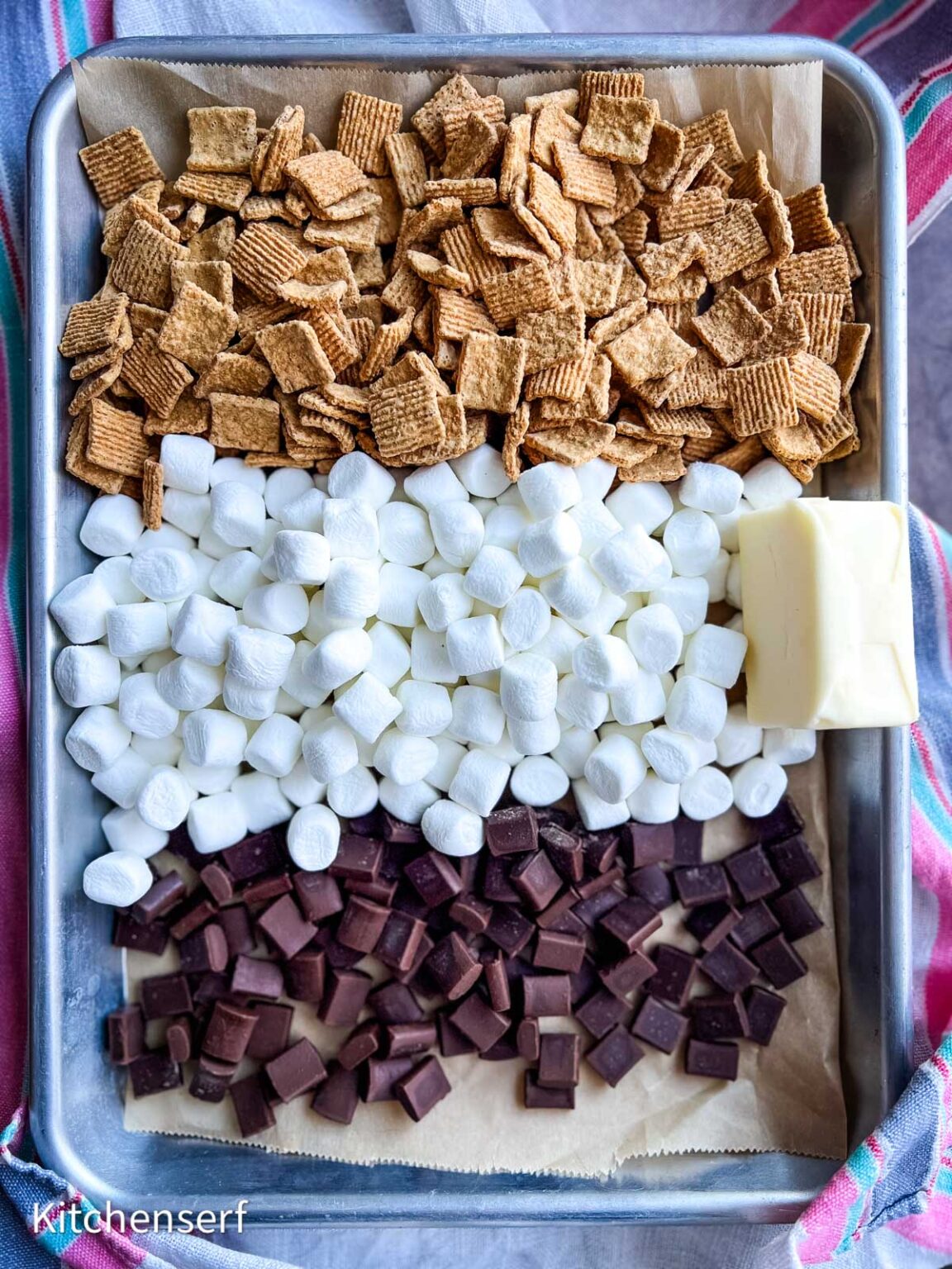 S'mores Cereal Bars (Golden Grahams No-Bake version)